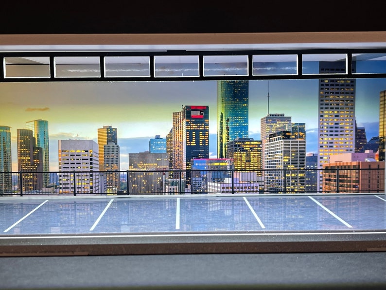 Houston Skyline Theme LED Display Diorama - Etsy