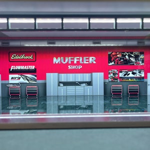 Muffler Shop Theme LED Display Diorama - Etsy