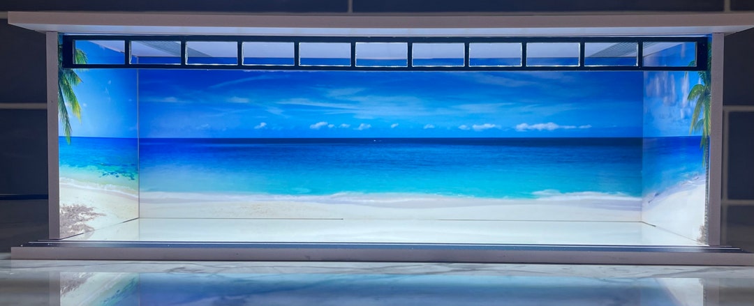 Beach Theme LED Display Diorama - Etsy