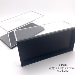 2 Pack Stackable Acrylic Display Case - Etsy