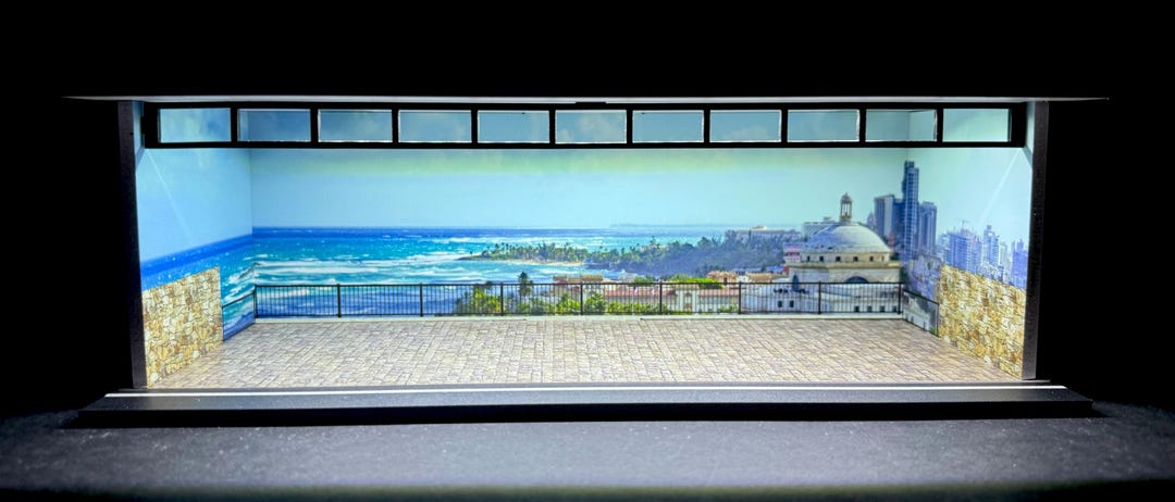 Puerto Rico Skyline Theme LED Display Diorama - Etsy