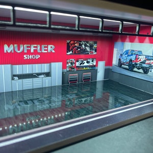 Muffler Shop Theme LED Display Diorama - Etsy