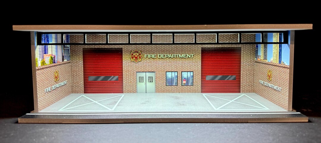 Fire Department Theme LED Display Diorama - Etsy
