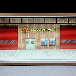 Fire Department Theme LED Display Diorama - Etsy