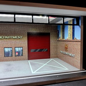 Fire Department Theme LED Display Diorama - Etsy