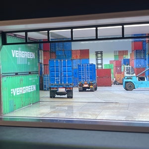 Shipping Container Yard Theme LED Display Diorama - Etsy