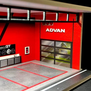 Advan (version 2) Garage Theme LED Display Diorama - Etsy