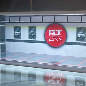 GTR Garage Theme LED Display Diorama - Etsy