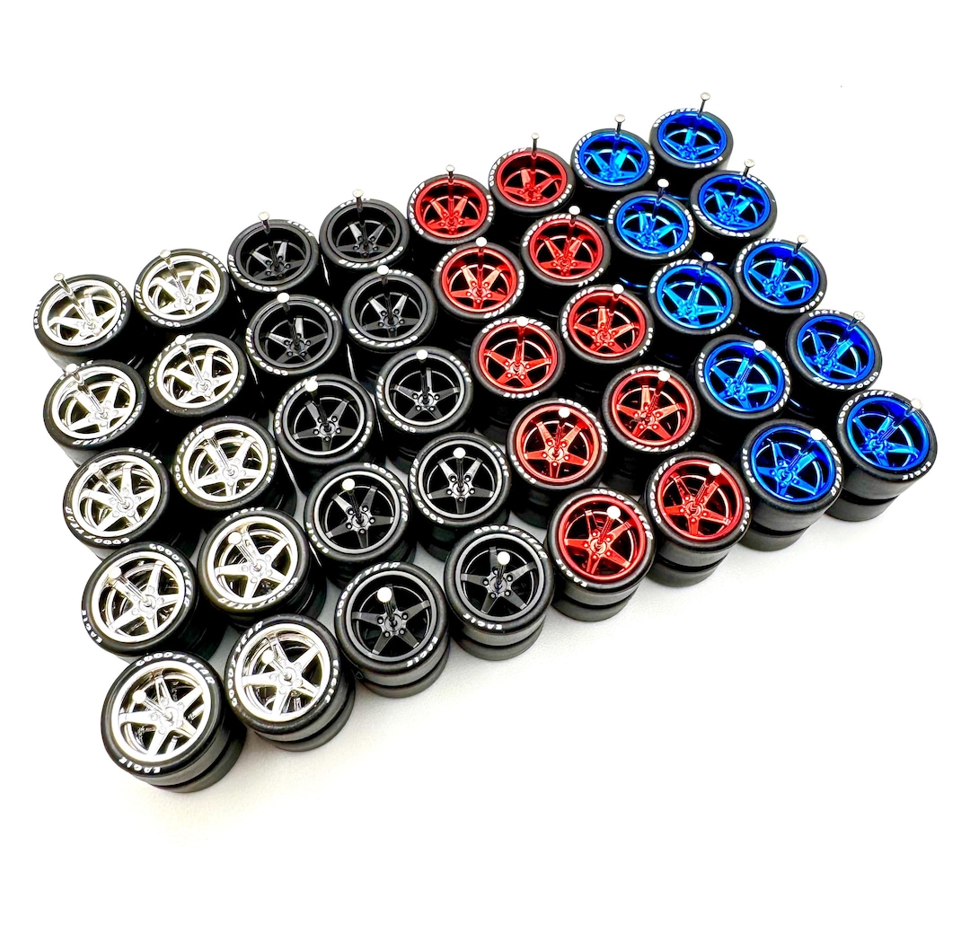 Advan V2 Deep Dish Mix W/ Lettered Tire (20 PACK SET) 13mm - 1/64 Scale ...