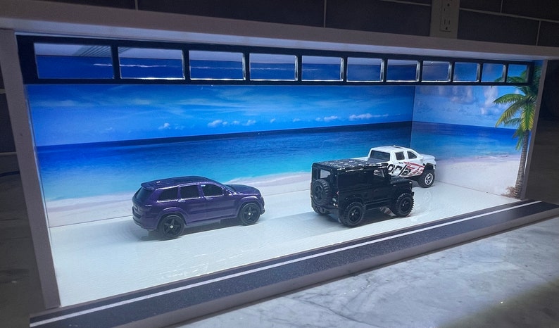 Beach Theme LED Display Diorama - Etsy