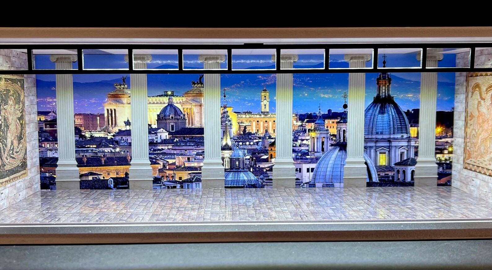 Rome Skyline Theme LED Display Diorama - Etsy