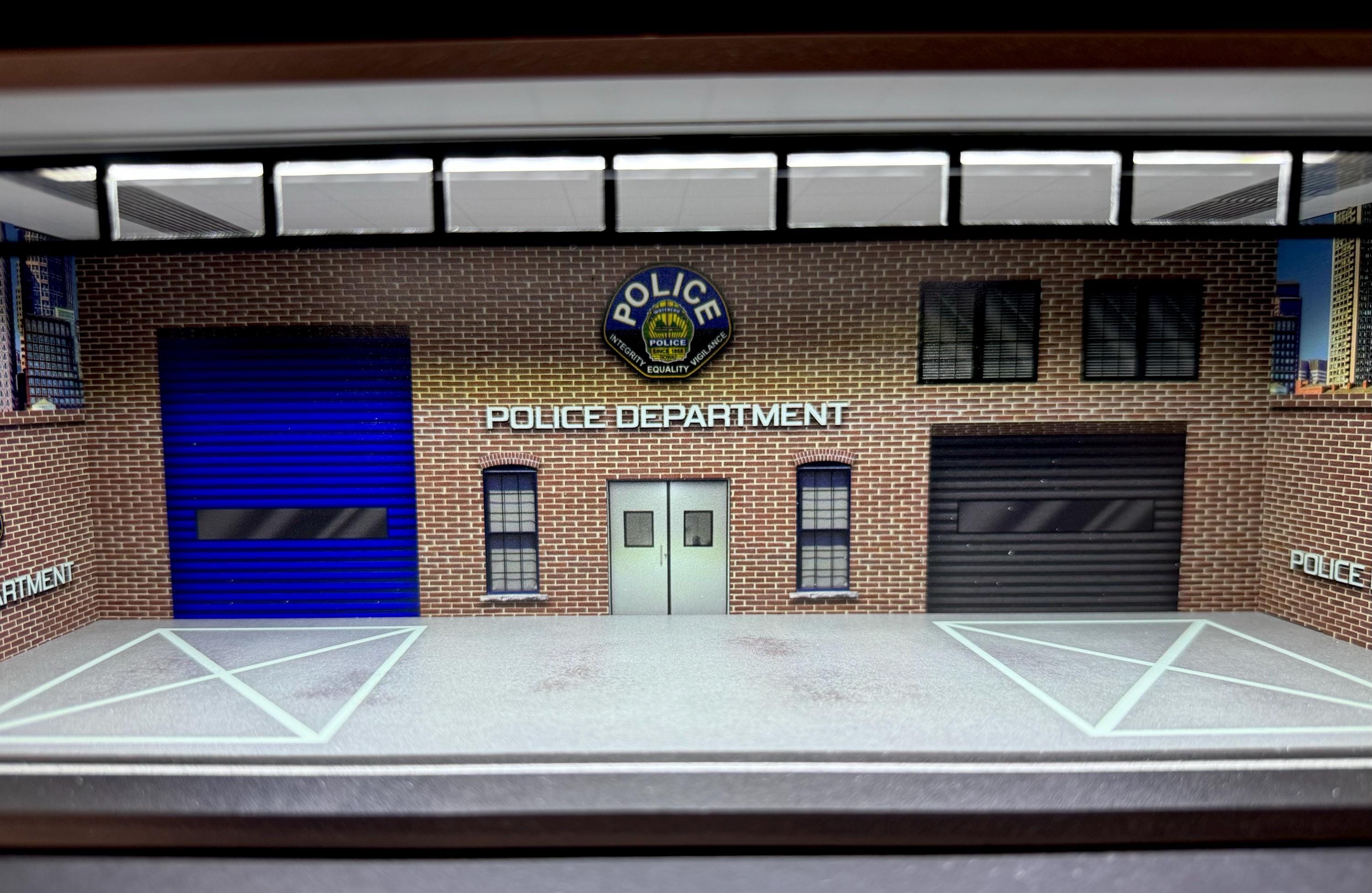 Police Department Theme LED Display Diorama - Etsy