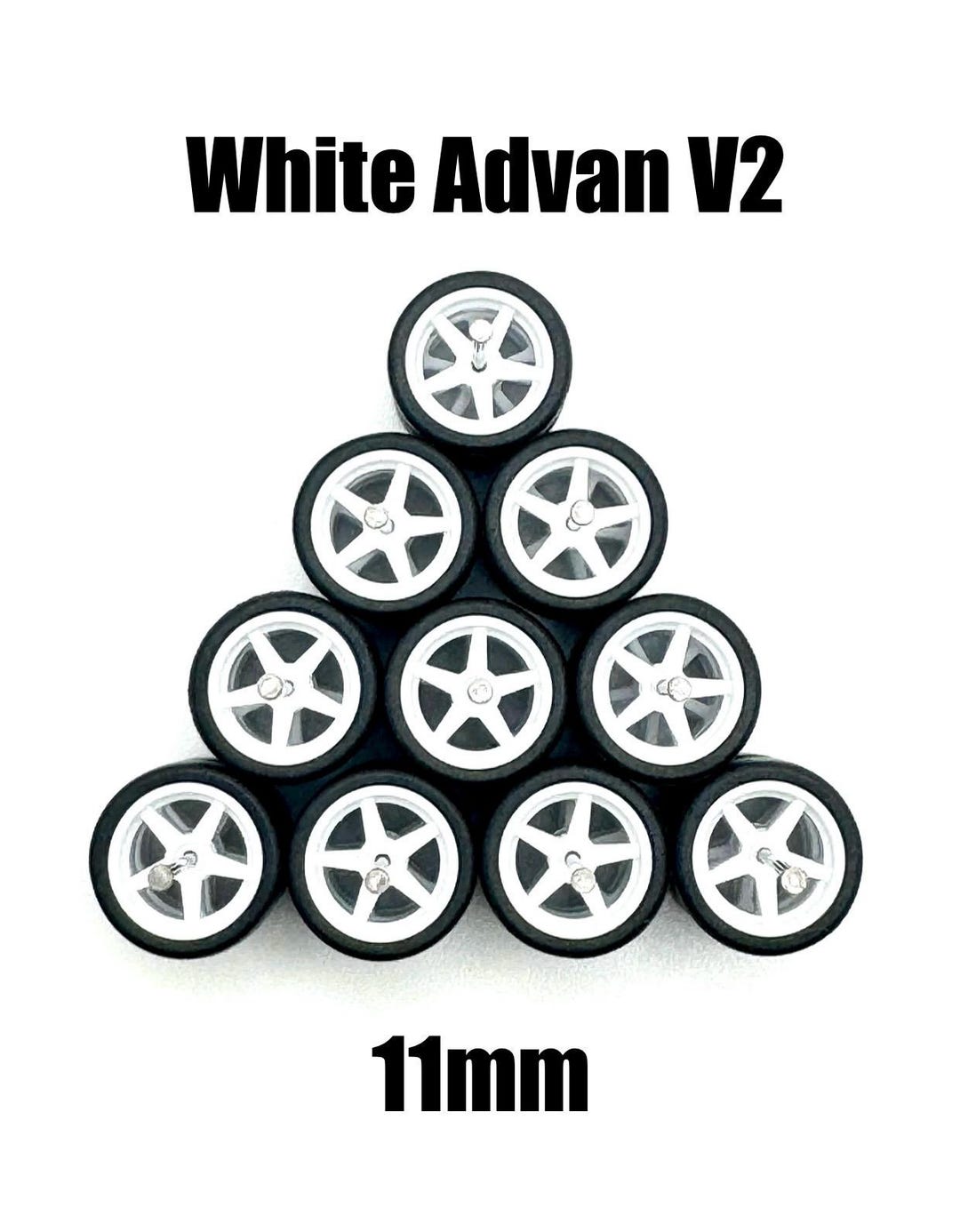 Advan V2 White Short Axle 5 PACK SET 11mm 83 Silverado HW Drop-in-fit 1 ...