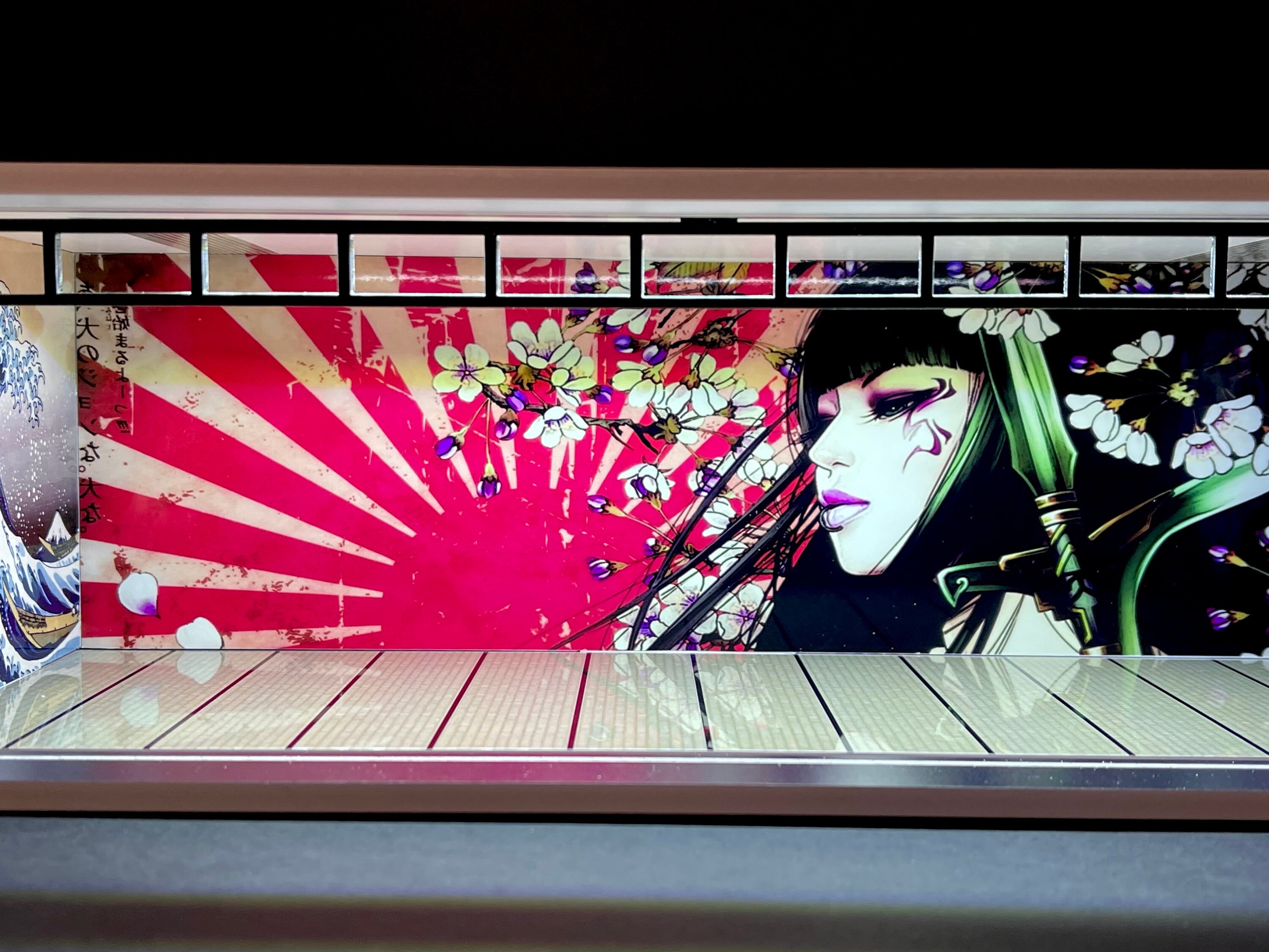 Japanese Mural Art Theme LED Display Diorama - Etsy