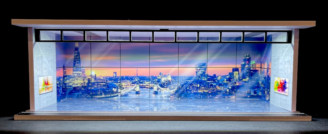 London Skyline Theme LED Display Diorama - Etsy