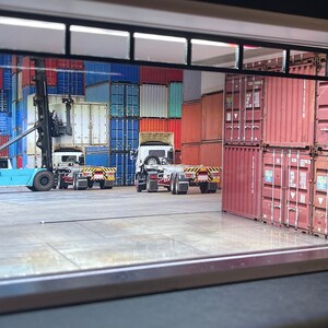 Shipping Container Yard Theme LED Display Diorama - Etsy