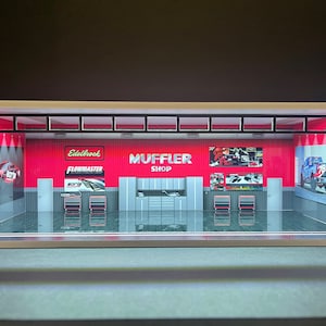 Muffler Shop Theme LED Display Diorama - Etsy