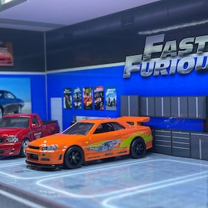Fast & Furious Garage Theme LED Display Diorama - Etsy