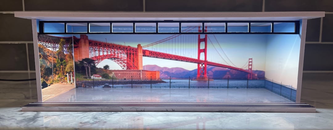 Golden Gate Bridge Theme LED Display Diorama - Etsy