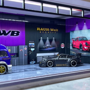 RWB Garage Theme LED Display Diorama - Etsy