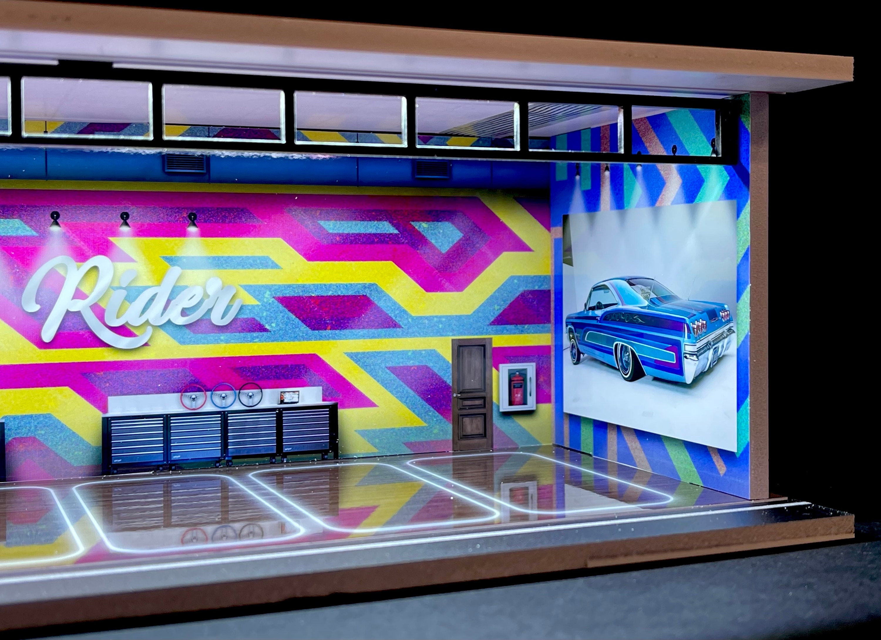 Low Rider Theme LED Display Diorama - Etsy