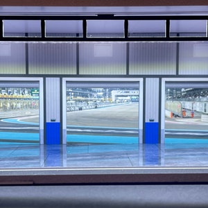 Interior Racetrack Theme LED Display Diorama - Etsy