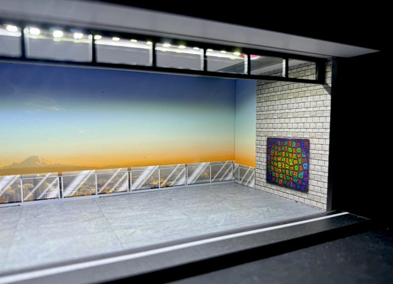 Seattle Skyline Theme LED Display Diorama - Etsy