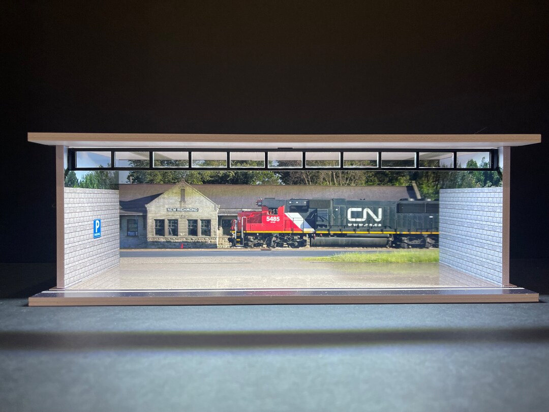 Train Station Theme LED Display Diorama - Etsy
