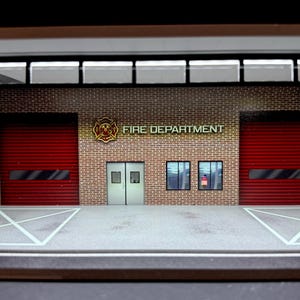 Fire Department Theme LED Display Diorama - Etsy