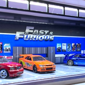 Fast & Furious Garage Theme LED Display Diorama - Etsy