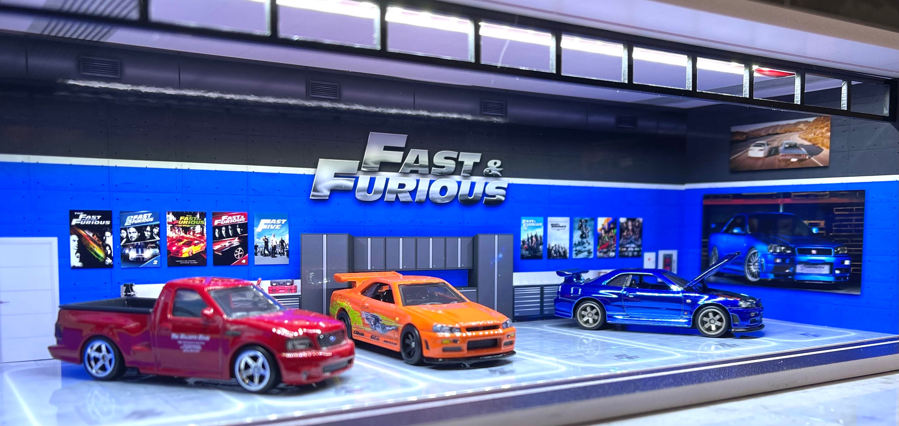 Fast & Furious Garage Theme LED Display Diorama - Etsy UK