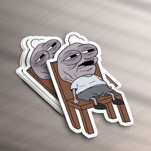 Depressed Pim Vinyl Sticker | Smiling Friends - Etsy