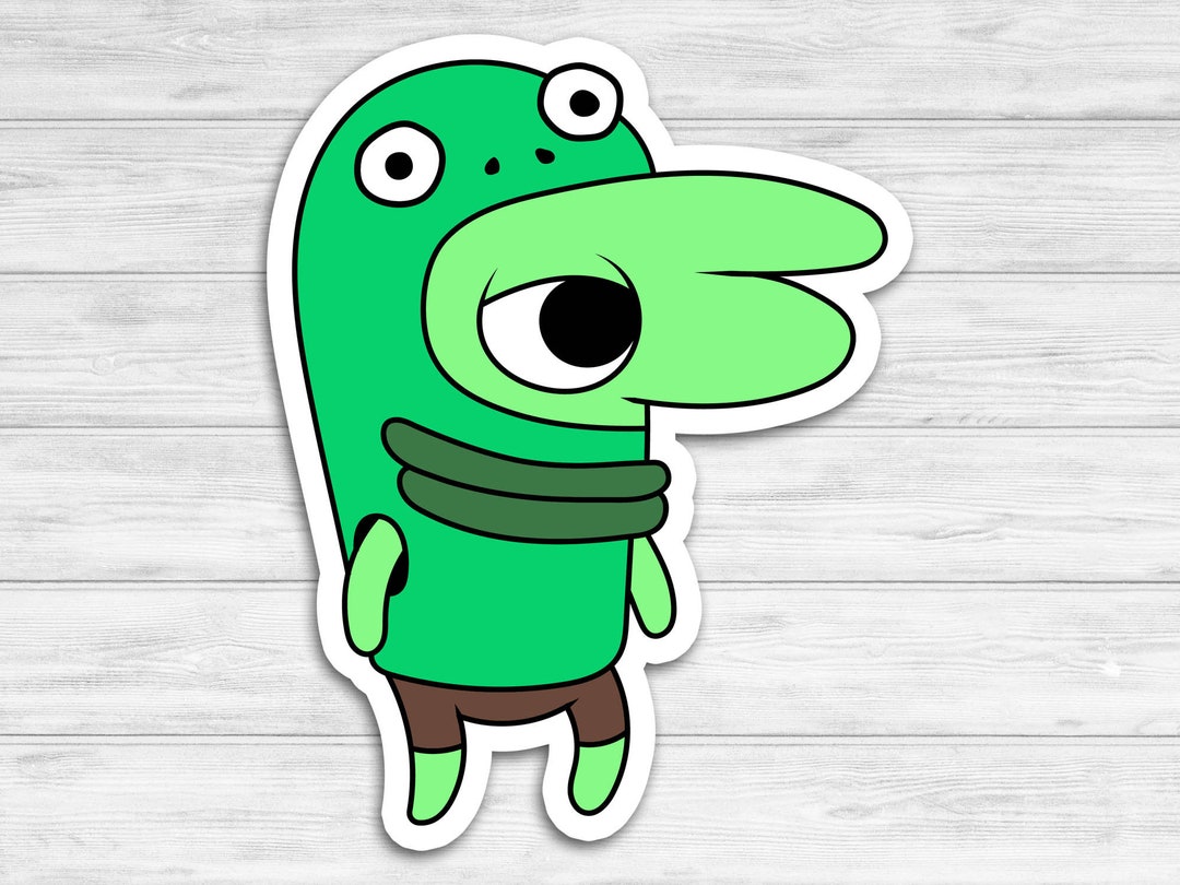 Glep Vinyl Sticker | Smiling Friends Sticker - Etsy