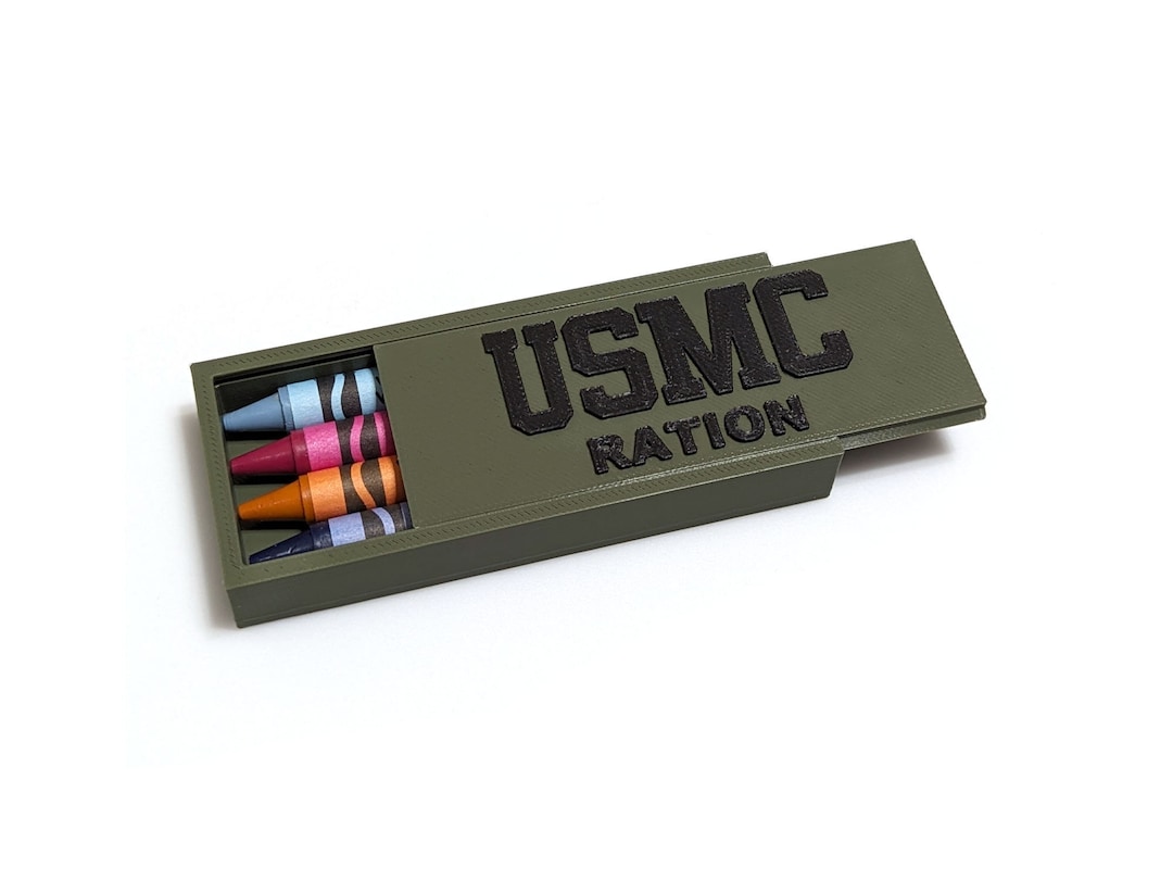 USMC Ration 3D Printed Box With Surprise Crayons Fun Gag Gift for ...