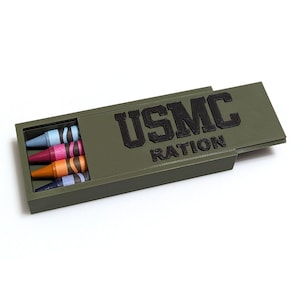 USMC Ration 3D Printed Box With Surprise Crayons - Fun Gag Gift for ...