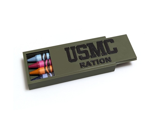 USMC Ration 3D Printed Box With Surprise Crayons Fun Gag Gift for ...