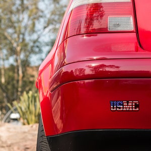 USMC Distressed American Flag Vinyl Sticker | Marine Corps Sticker ...