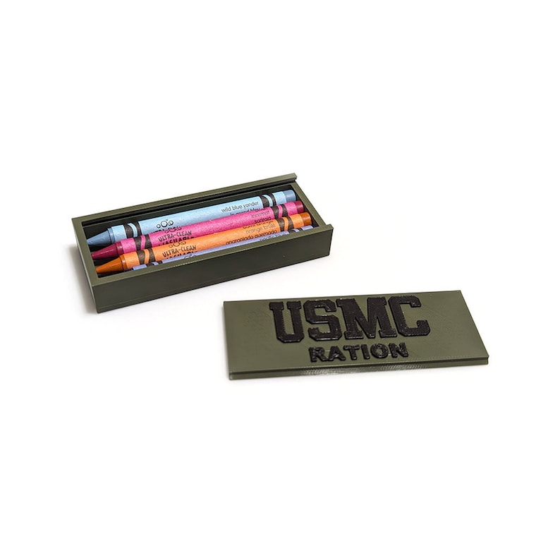 USMC Ration 3D Printed Box With Surprise Crayons Fun Gag Gift for ...