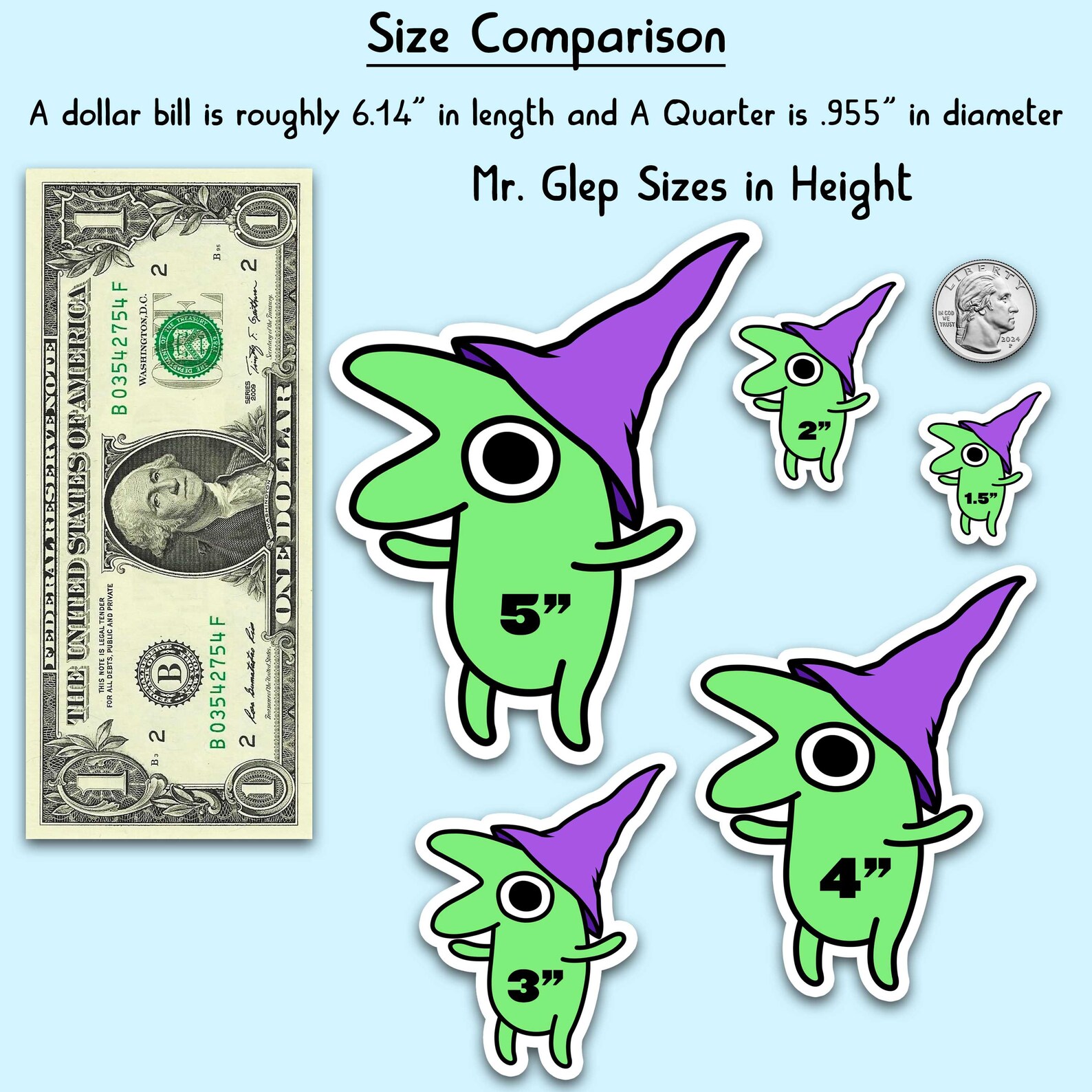 Glep Vinyl Sticker | Smiling Friends Sticker - Etsy