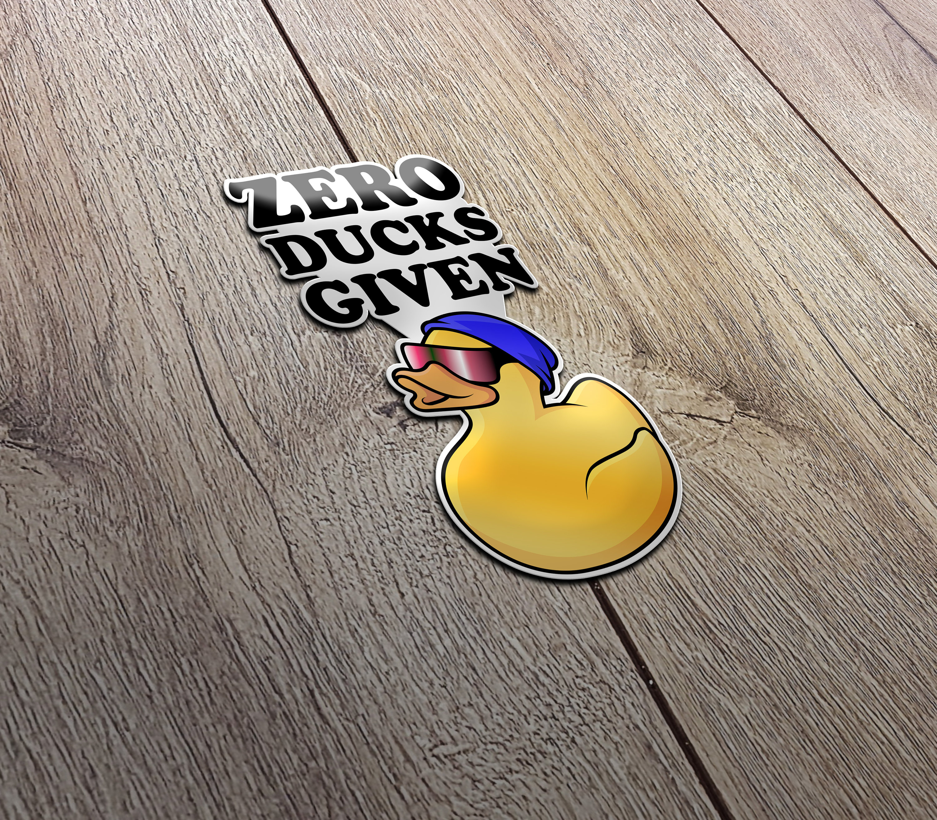 Zero Ducks Given Sticker - Etsy