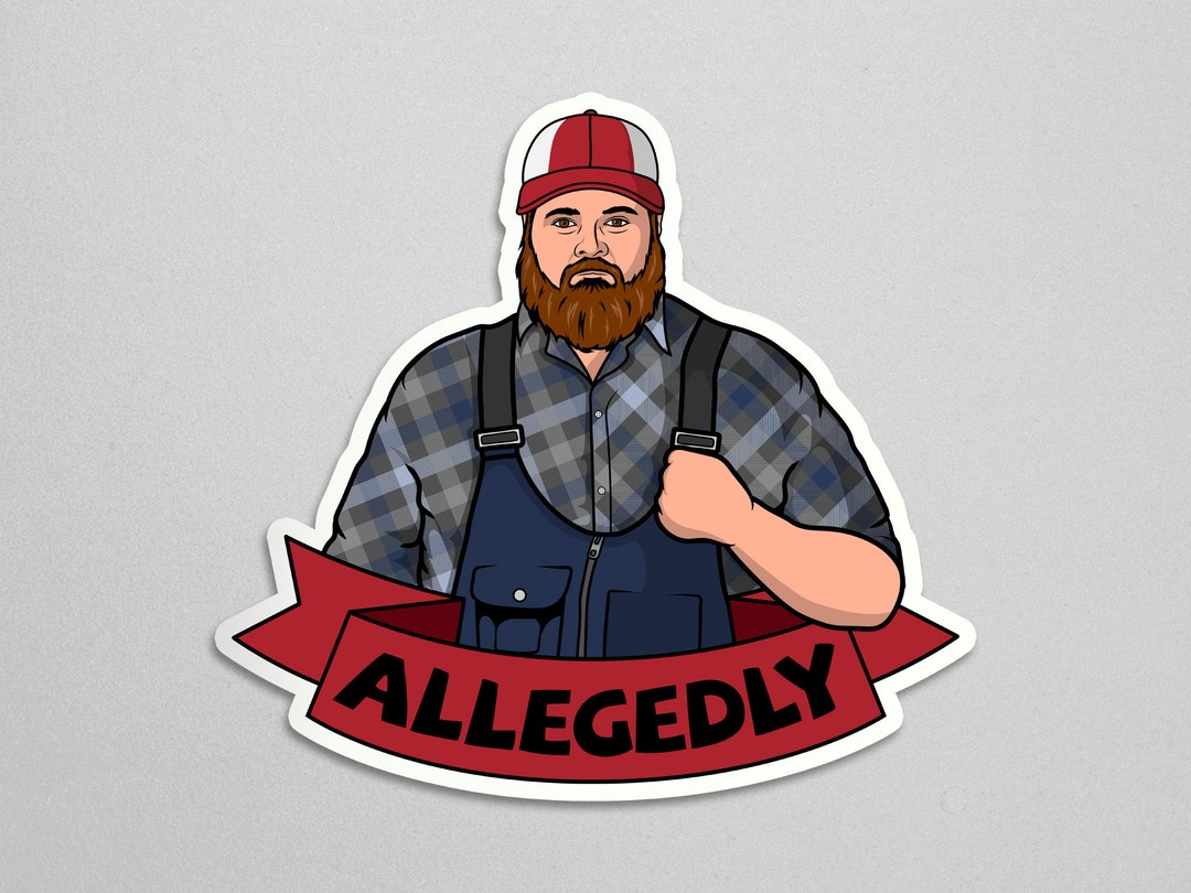 Squirrely Dan Allegedly Letterkenny Waterproof Vinyl Sticker - Etsy