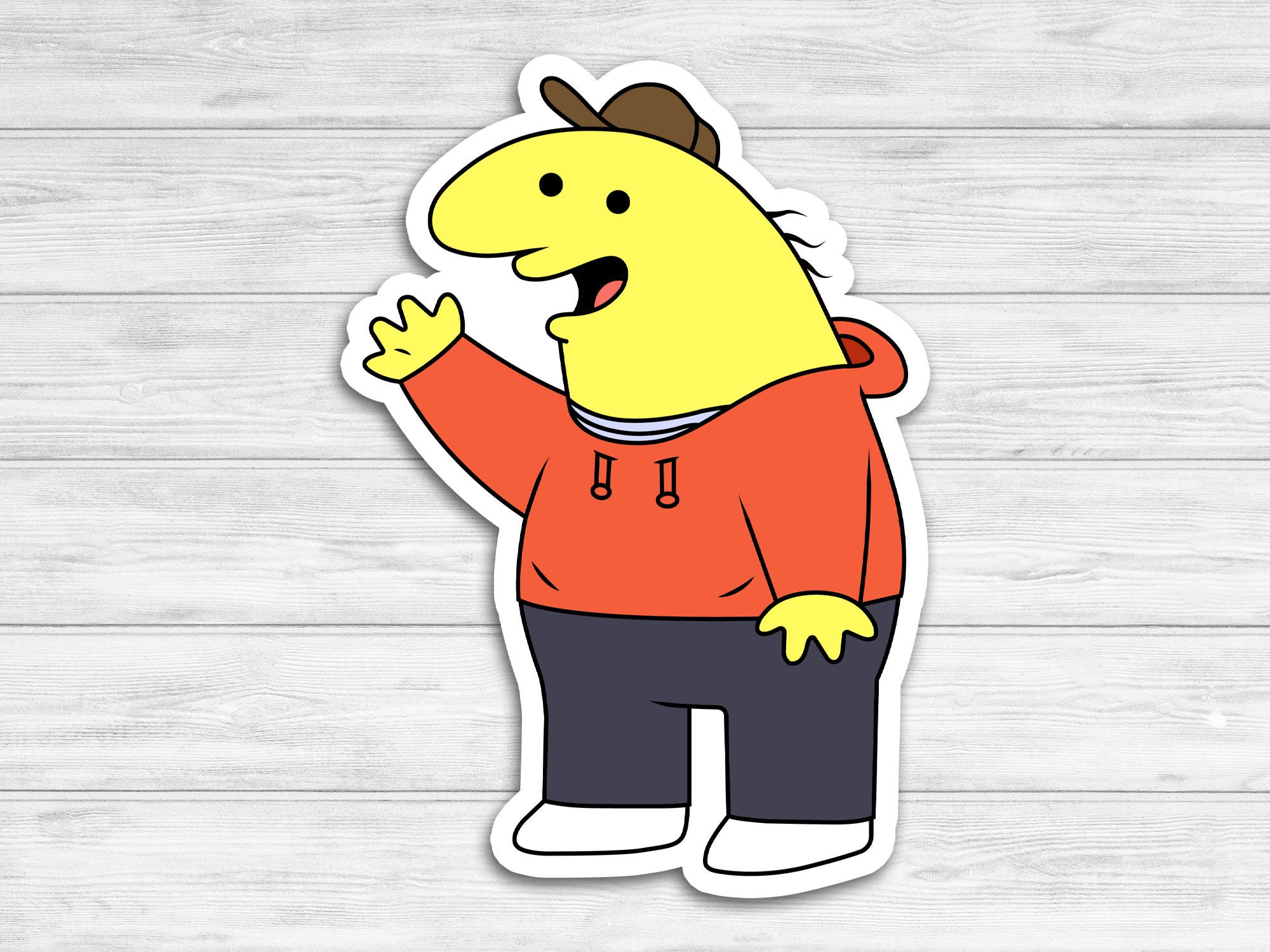 Charlie Vinyl Sticker Smiling Friends Sticker - Etsy