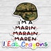 Marine Helmet I Eat Crayons Vinyl Sticker| USMC Sticker | "official ...