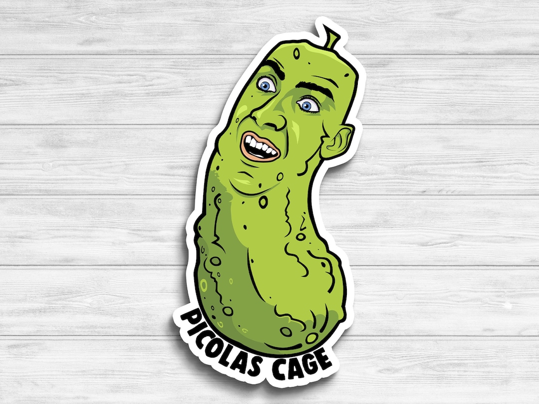 Picolas Cage Funny Vinyl Sticker - Etsy