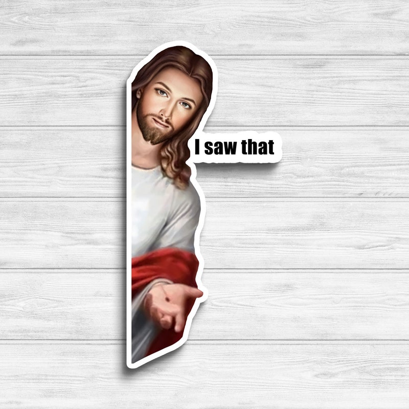 Jesus I Saw That Sticker - Etsy