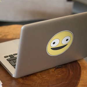 Smiling Friends Smiley Face Vinyl Sticker - Etsy