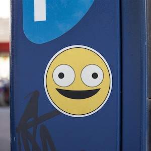 Smiling Friends Smiley Face Vinyl Sticker - Etsy