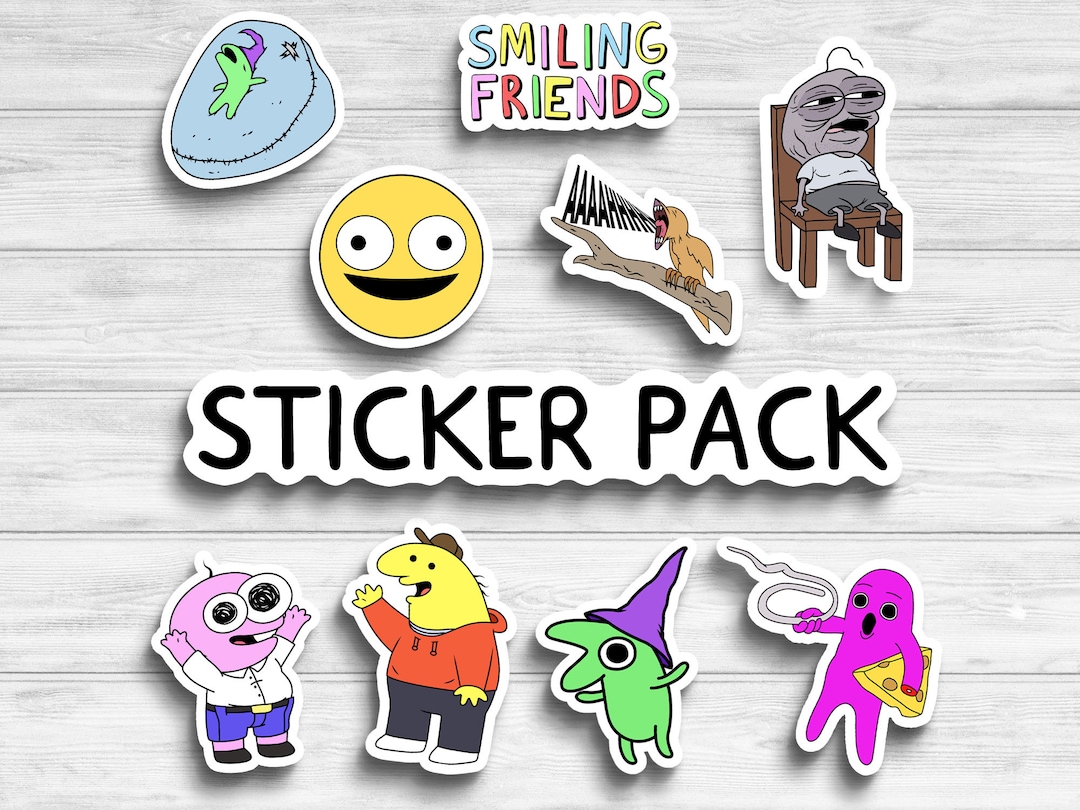 Smiling Friends Sticker Pack - Etsy