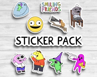 Smiling Friends Glep Vinyl Water Resistant Decal Sticker Glitter or ...