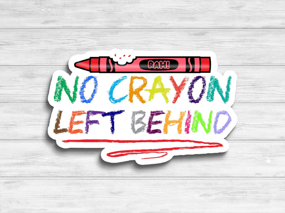 No Crayon Left Behind Vinyl Sticker | Marine Corps Sticker | USMC ...